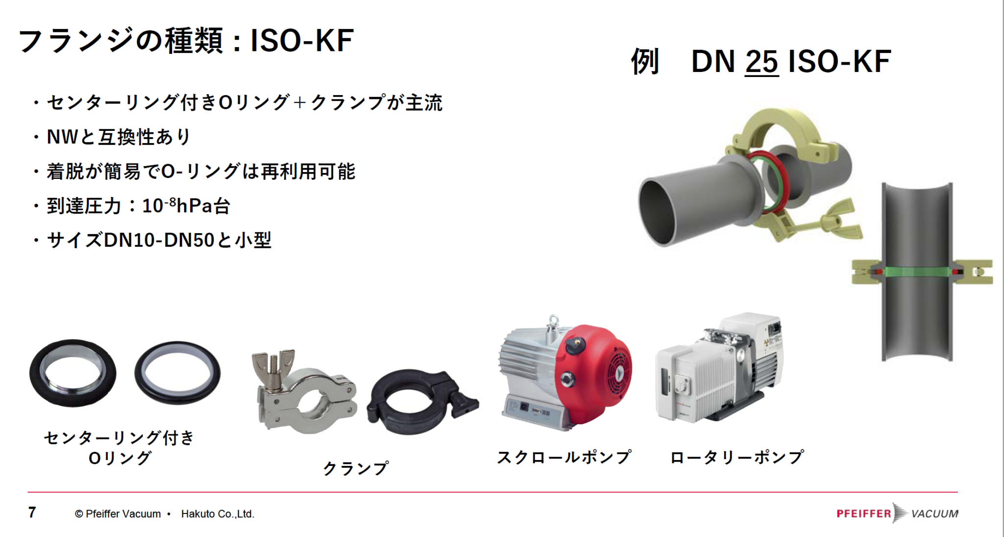 真空コンポーネント | 伯東株式会社 真空関連機器紹介ページ